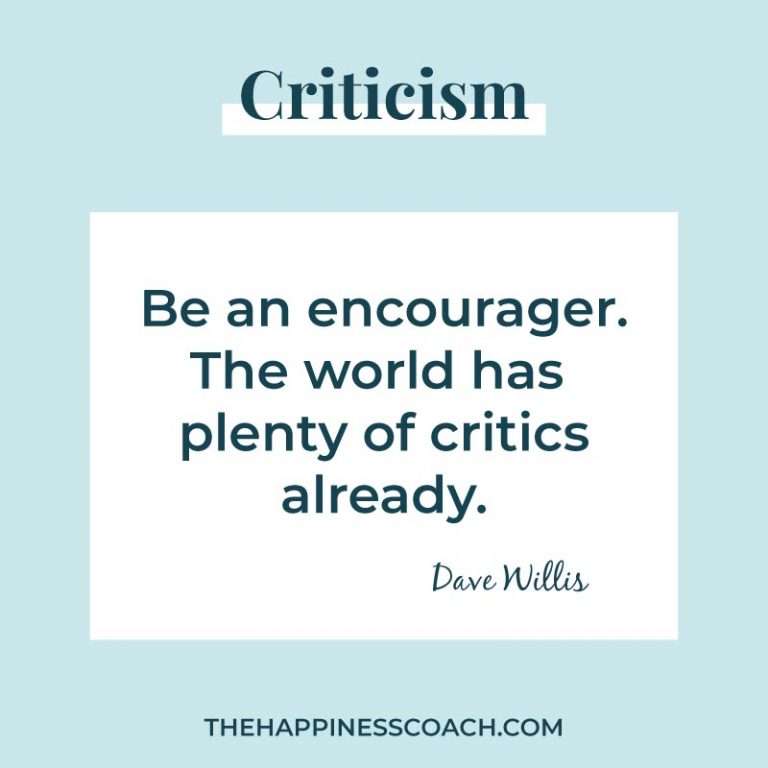 Why Do People Criticize? : 15 Possible Reasons - The Happiness Coach