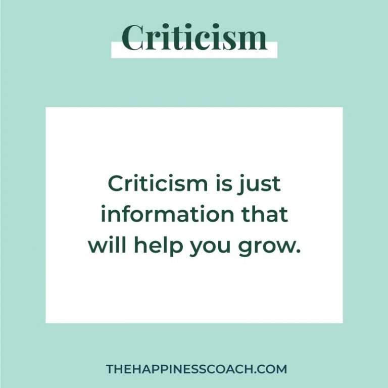Constructive Criticism Vs Destructive Criticism - The Happiness Coach