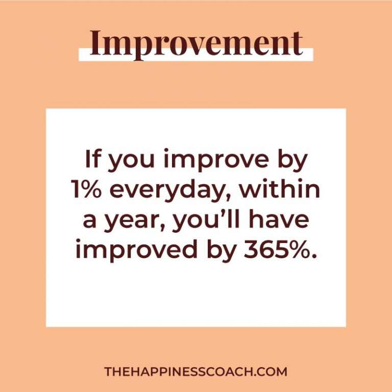 Strive For Consistent Improvement Instead of Perfection : Why and Steps ...